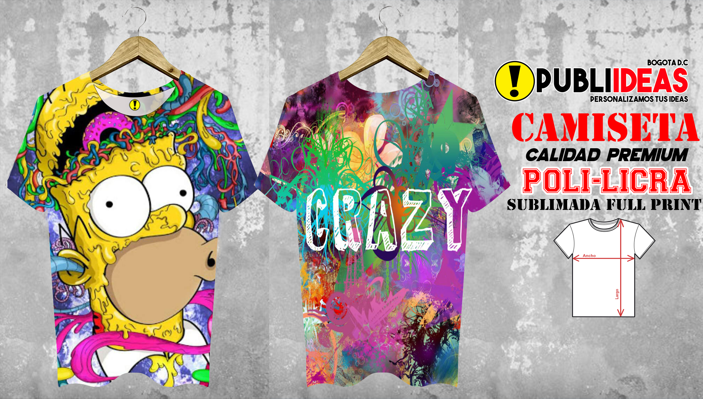 CAMISETAS FULL PRINT